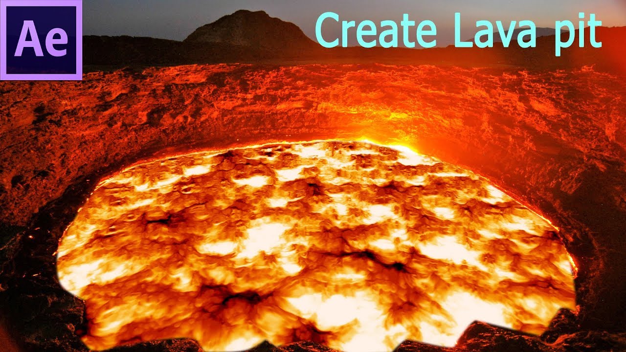 After Effects tutorial - How to create lava pits easily - 108