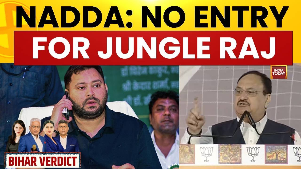 'No Entry for Jungle Raj': JP Nadda Credits PM Modi, Nitish Kumar for ...