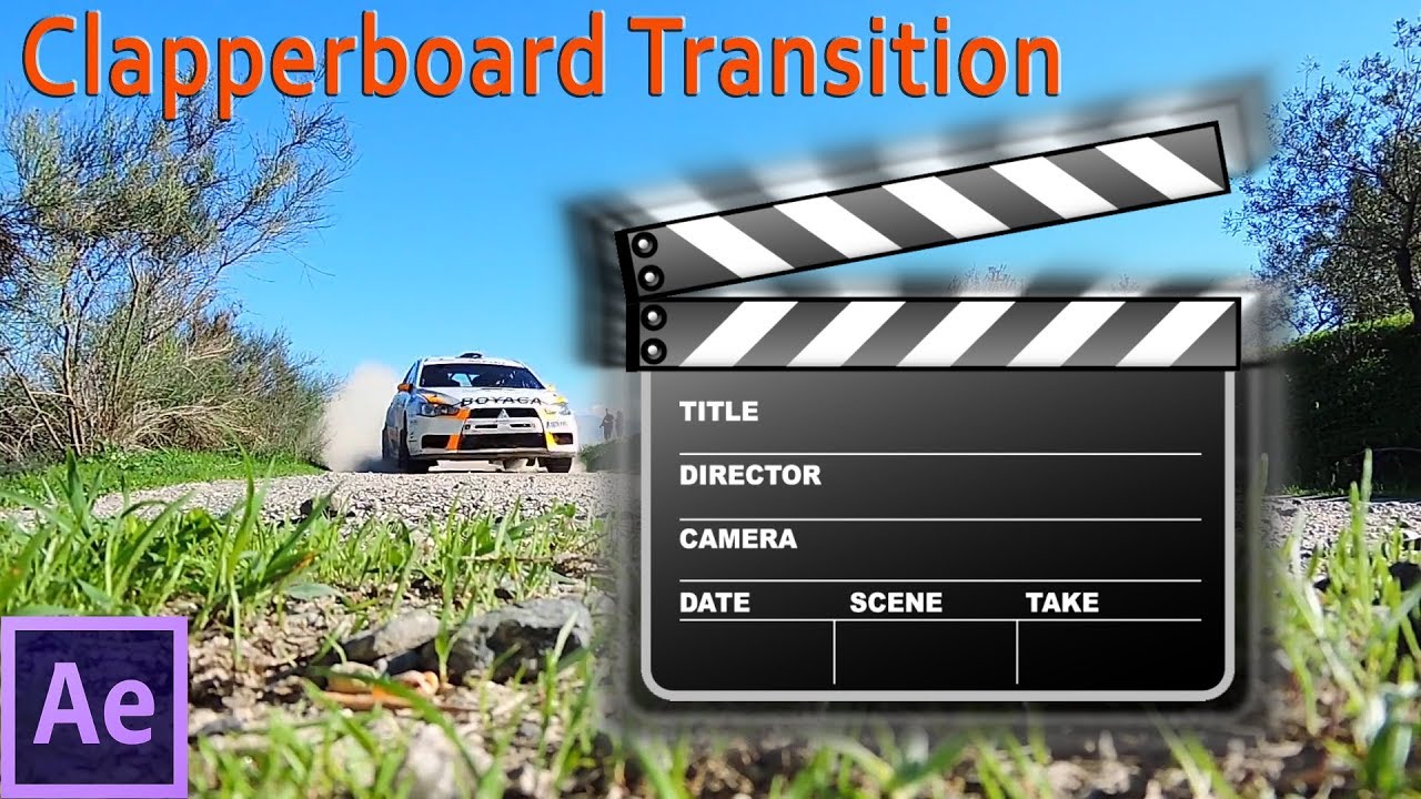 How to create simple Clapperboard Transition in After Effects - 98