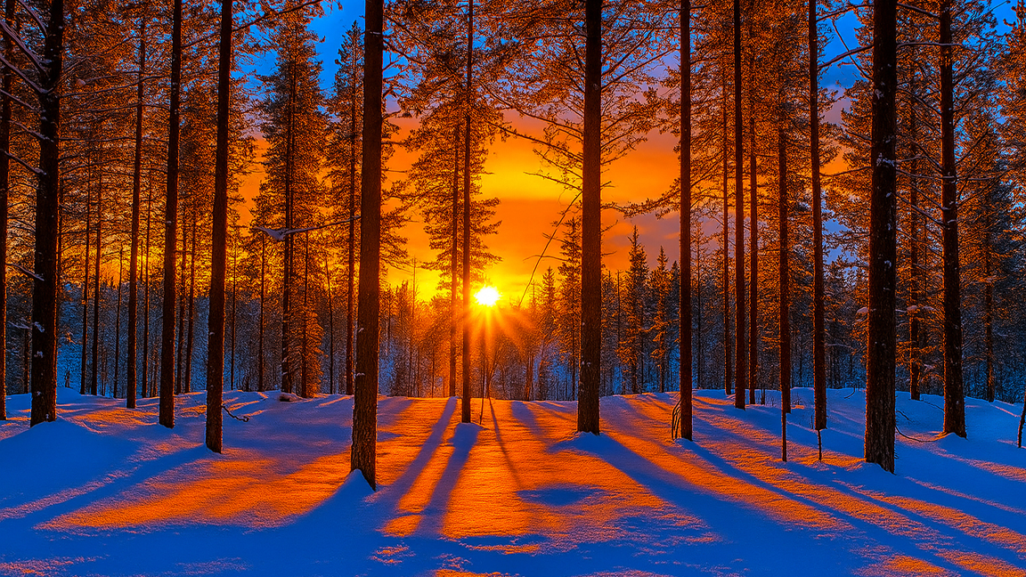 Por que o pôr do sol no inverno é tão bonito?