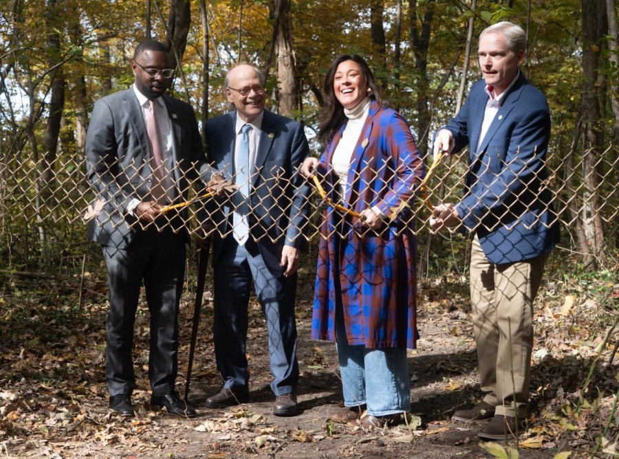 Local leaders celebrate opening of new trail at Overton Park