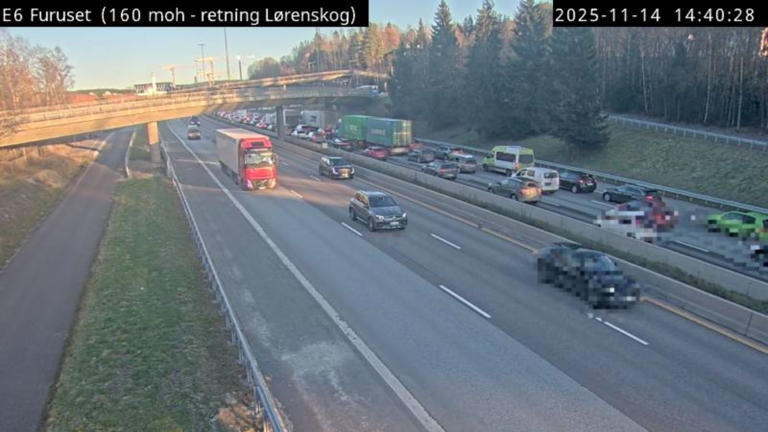 Massive køer etter kjedekollisjon på E6