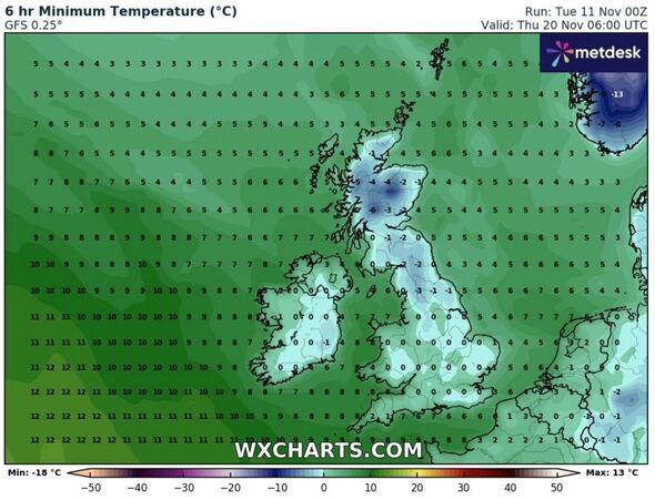 UK weather maps show giant 460-mile snow blanket stretching from ...