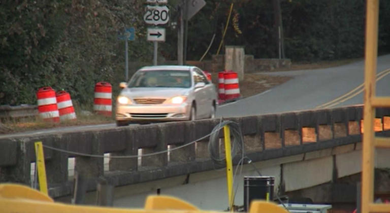 Lane closures on Highway 280 near Pump House Road this weekend