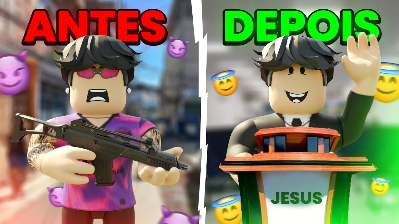 BANDIDO se CONVERTE A IGREJA😱 ROBLOX RP