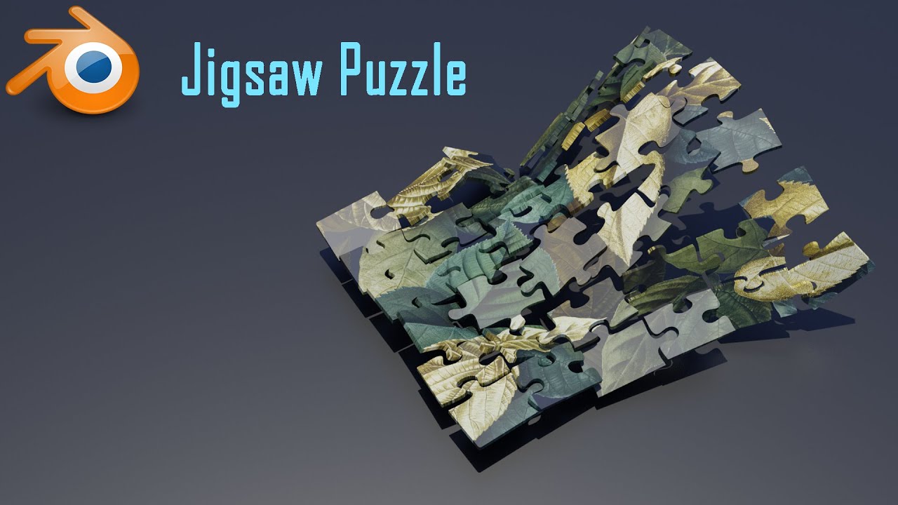 How to create jigsaw puzzle animation in Blender - 211