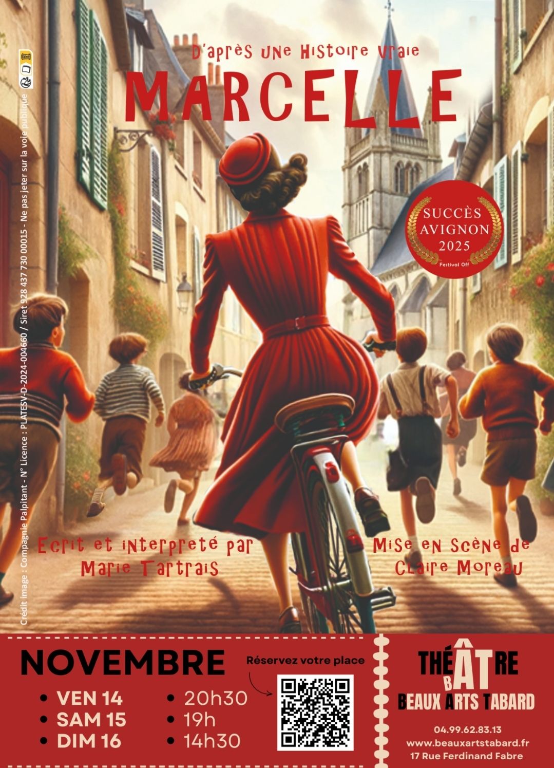 “Marcelle” : un seul-en-scène bouleversant au théâtre Beaux Arts Tabard