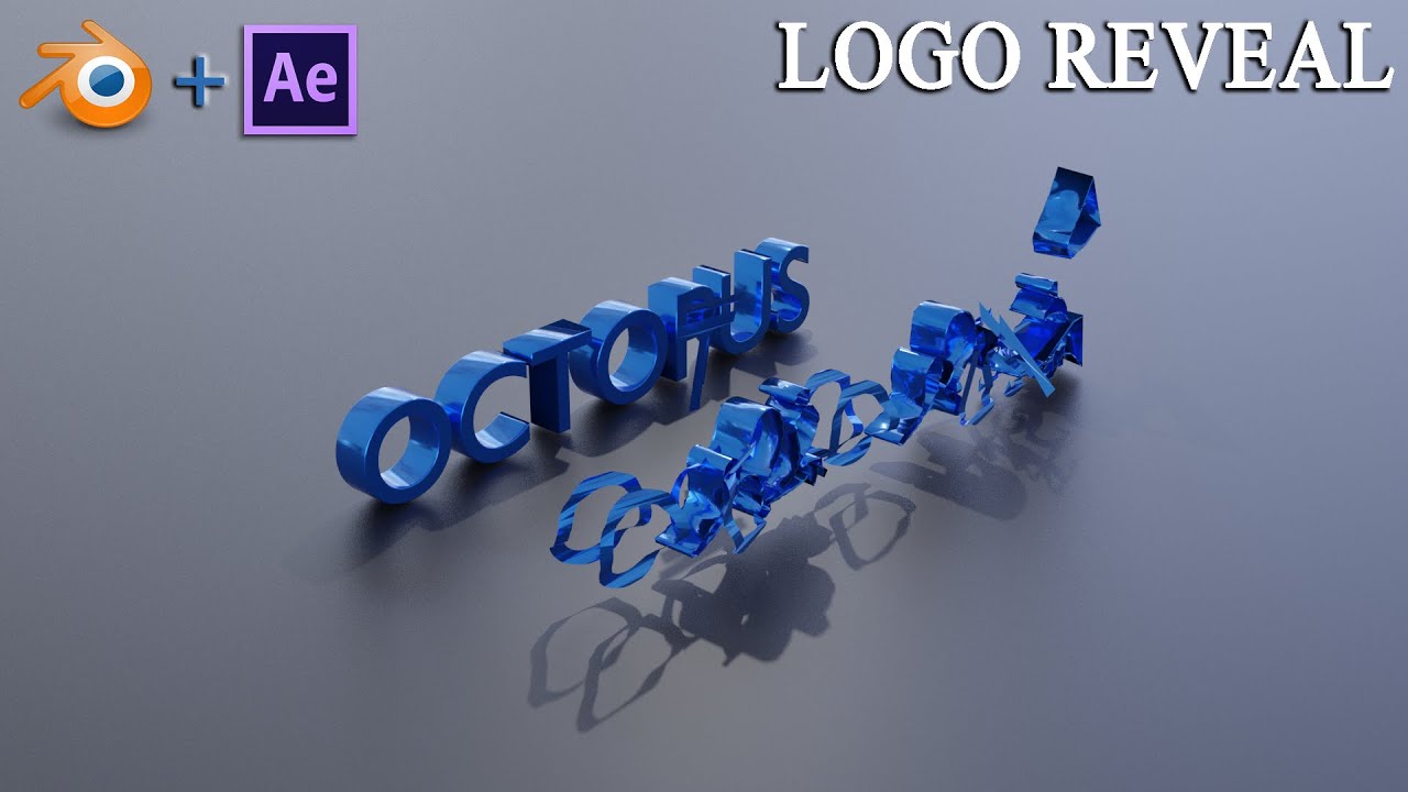 How to make Logo reveal using Blender and After Effects - 167