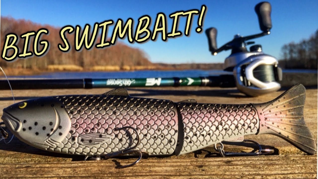 Fishing big trout with swimbait for giant bass