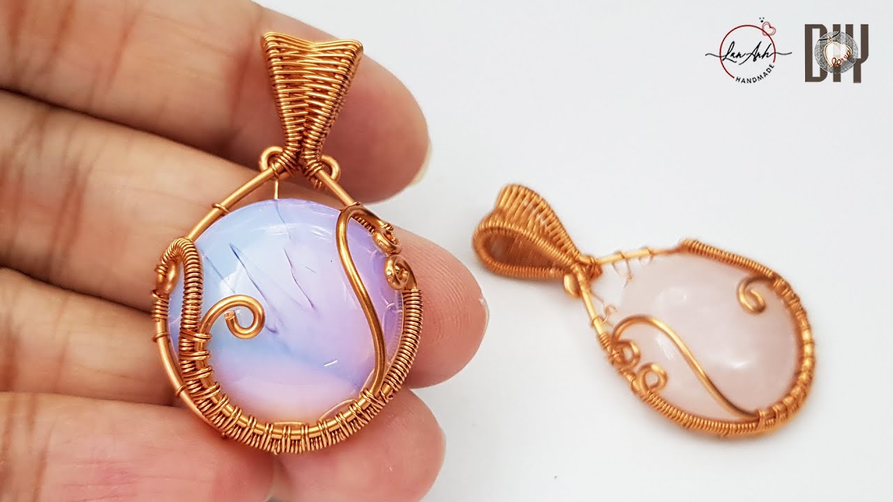 Pendant inspired by sea waves with half round cabochon - How to make ...