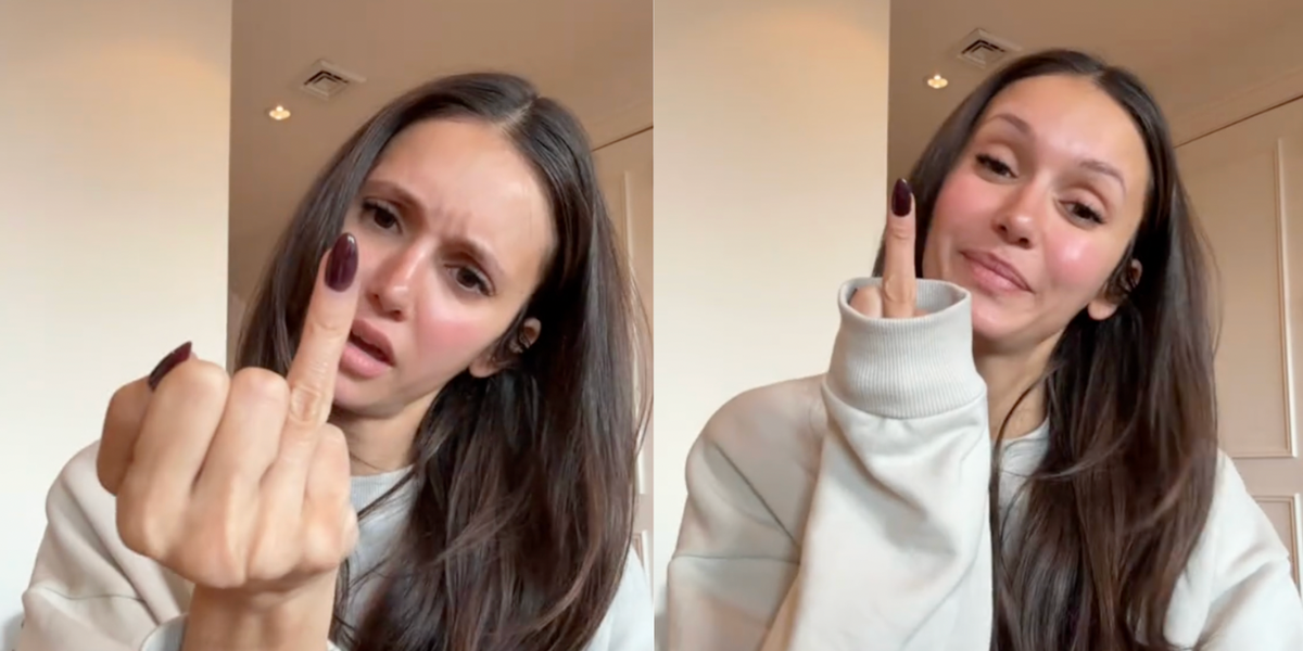 Time to Read Into Nina Dobrev’s Ring Finger TikTok