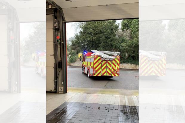 Shed containing gas on fire in North Yorkshire village