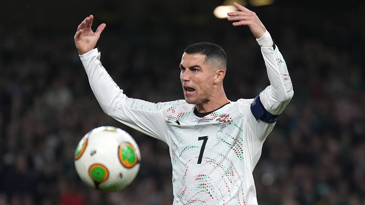 Cristiano Ronaldo sent off during match against Ireland, may miss World ...