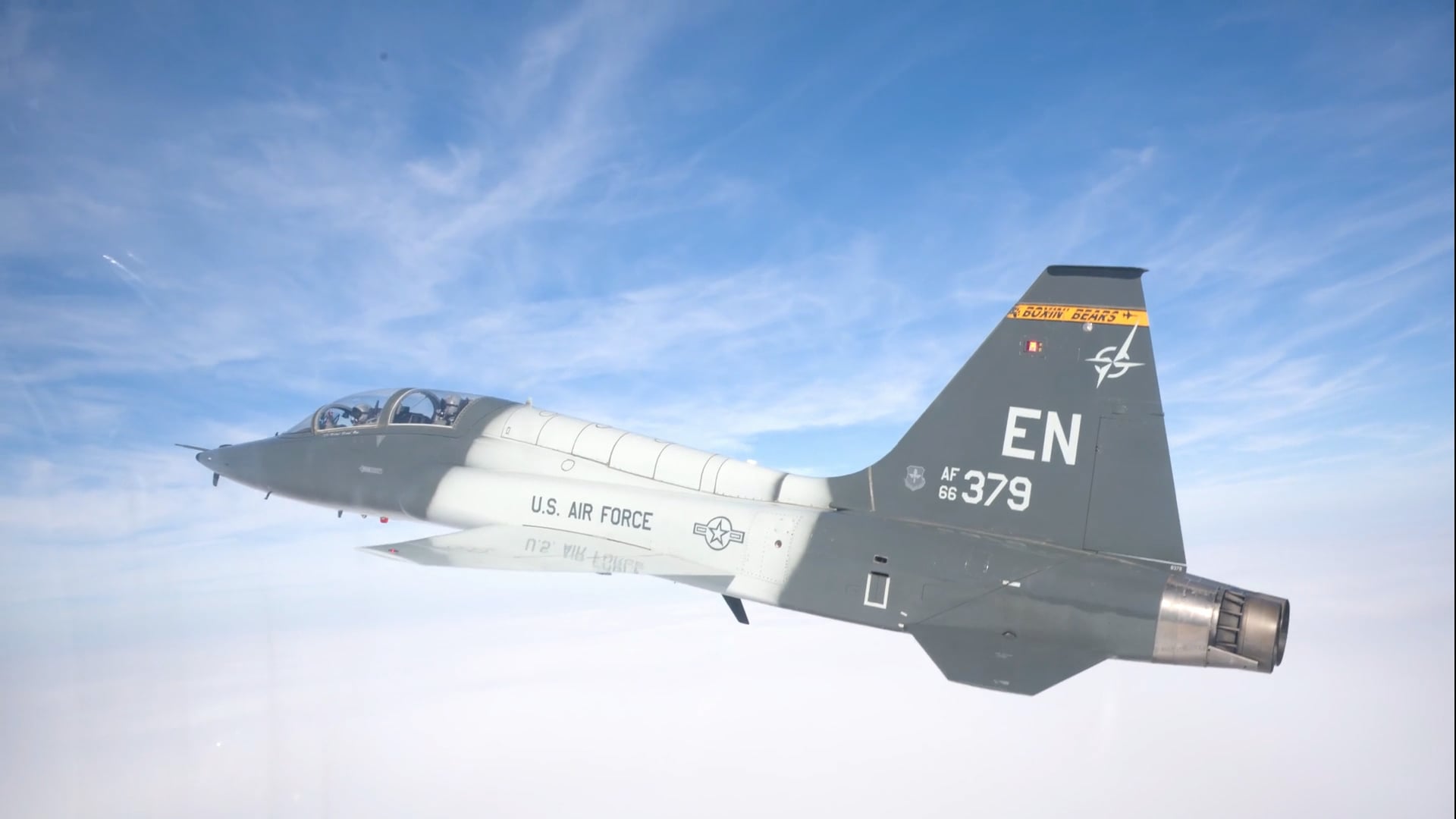Iconic T-38C Talon II Jets Slice Through The Sky In Formation Sortie