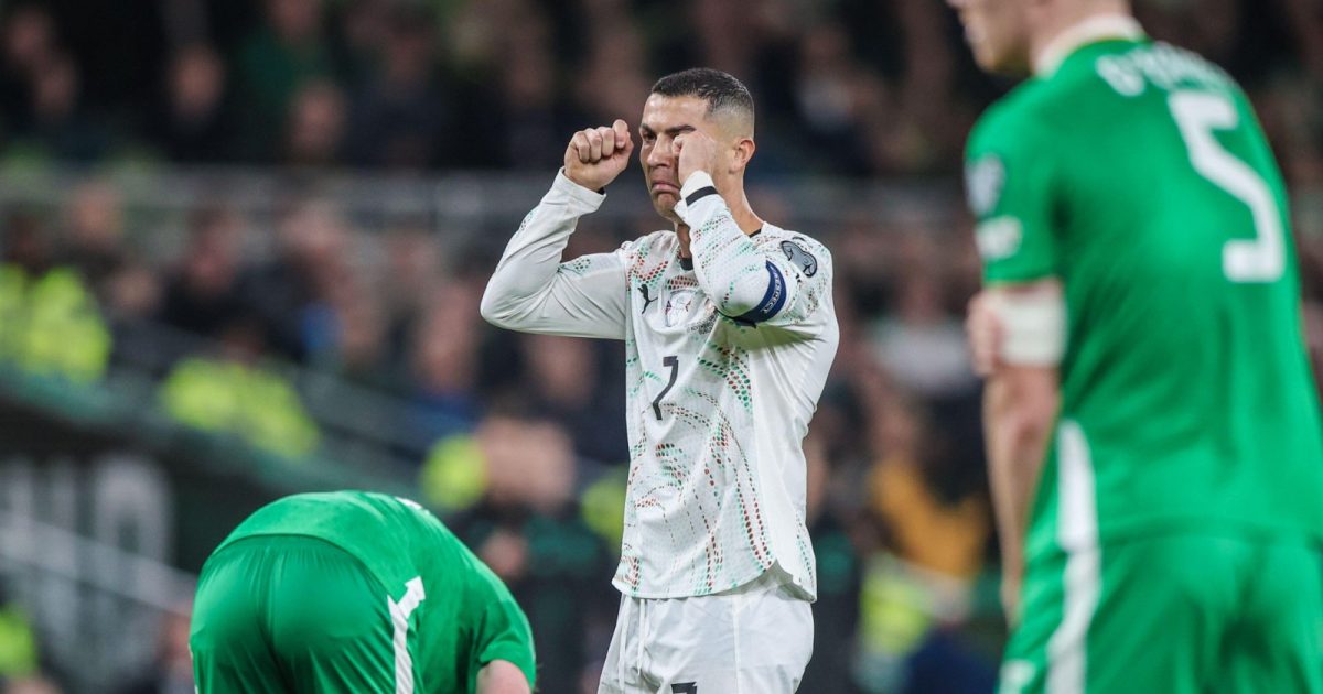 Cristiano Ronaldo brutally mocked by Ireland fans as coach brands ...