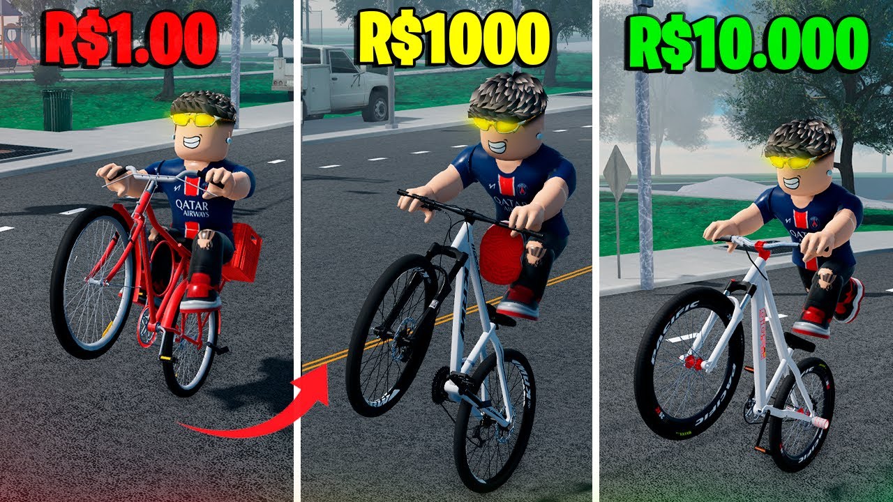 Bike de grau de R$1,00 vs de R$100,000 💲 Roblox rp