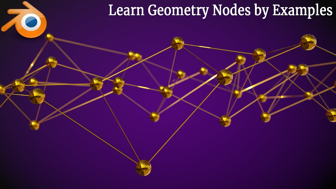 Learn geometry nodes by examples - make abstract plexus #oe277