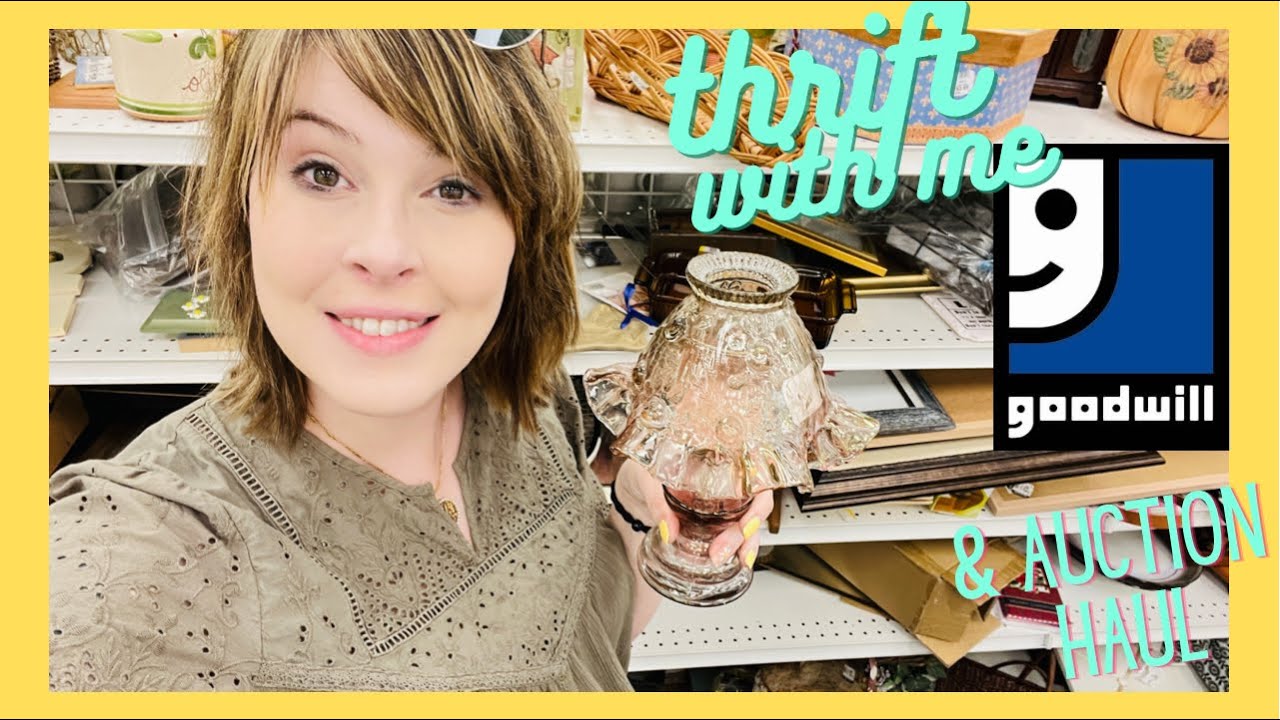 Was not expecting that today | Goodwill thrift with me & auction haul ...