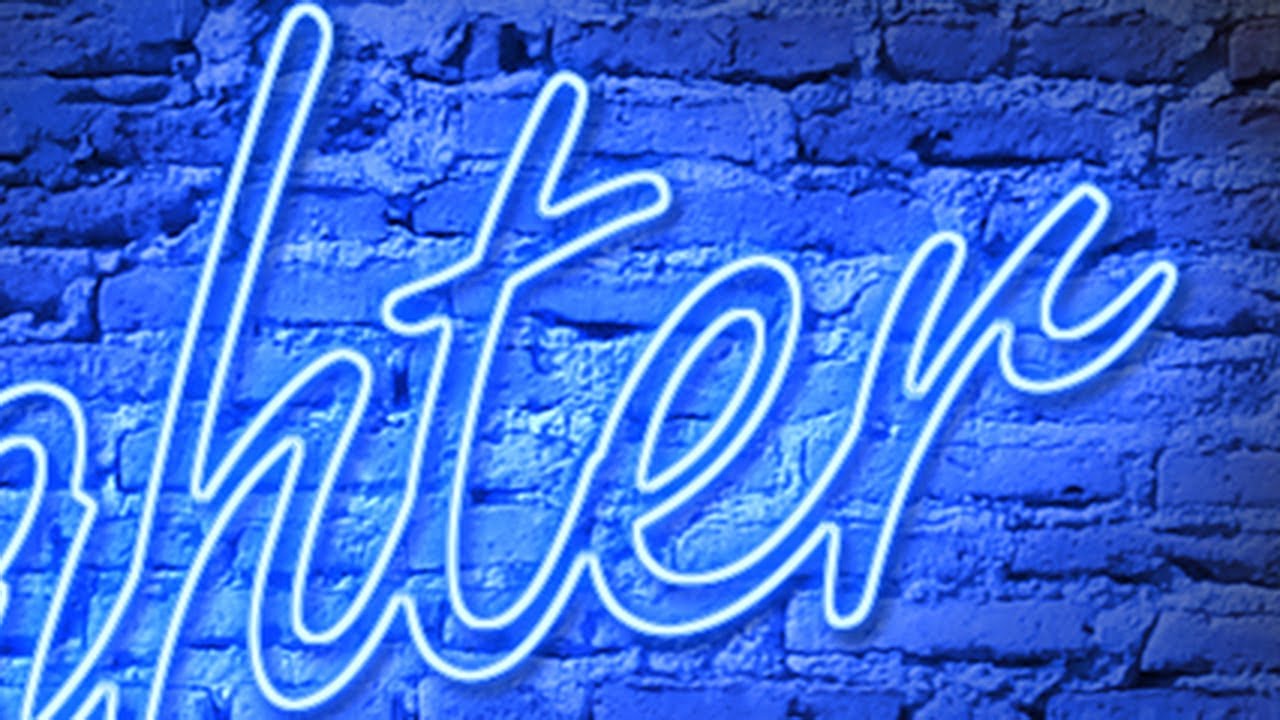 Photoshop tutorial: NEON! How to make a custom, neon sign
