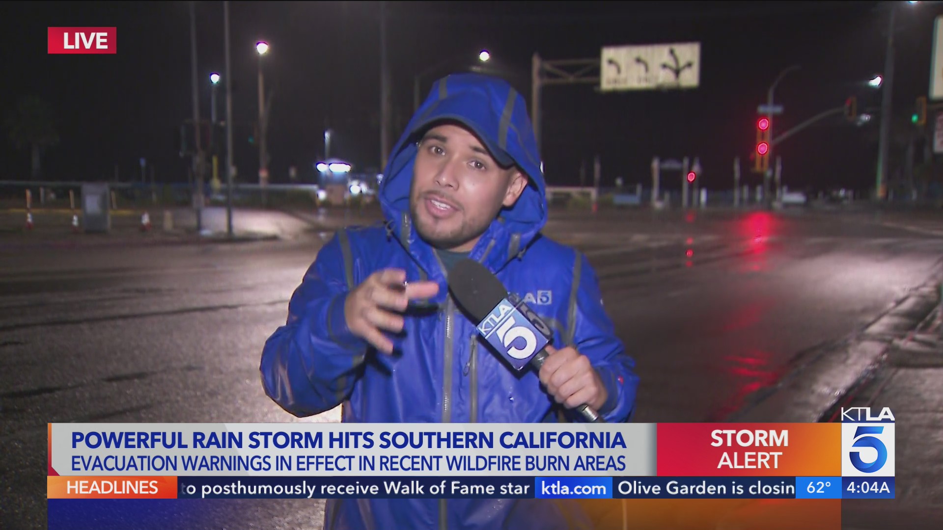 Powerful rainstorm hits Southern California