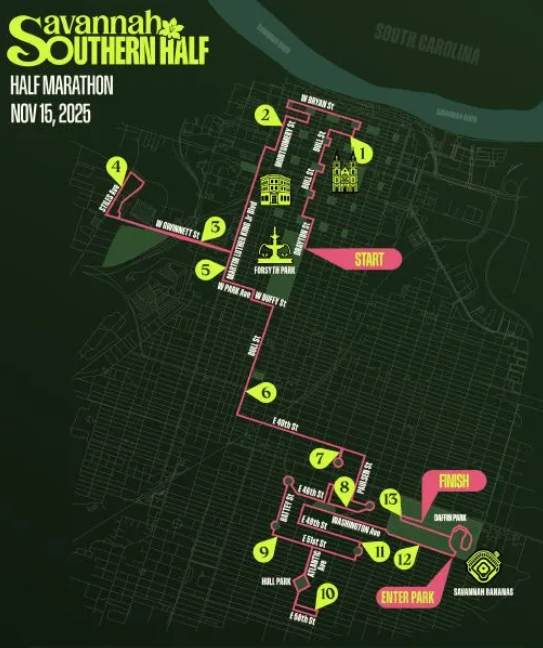 Inaugural Savannah Southern Half Marathon and 5K set for Saturday morning