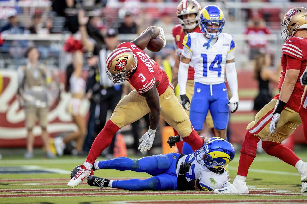 49ers' Brian Robinson having to buck up as a backup to Christian McCaffrey