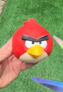 Angry Birds Cause Chaos In Garden