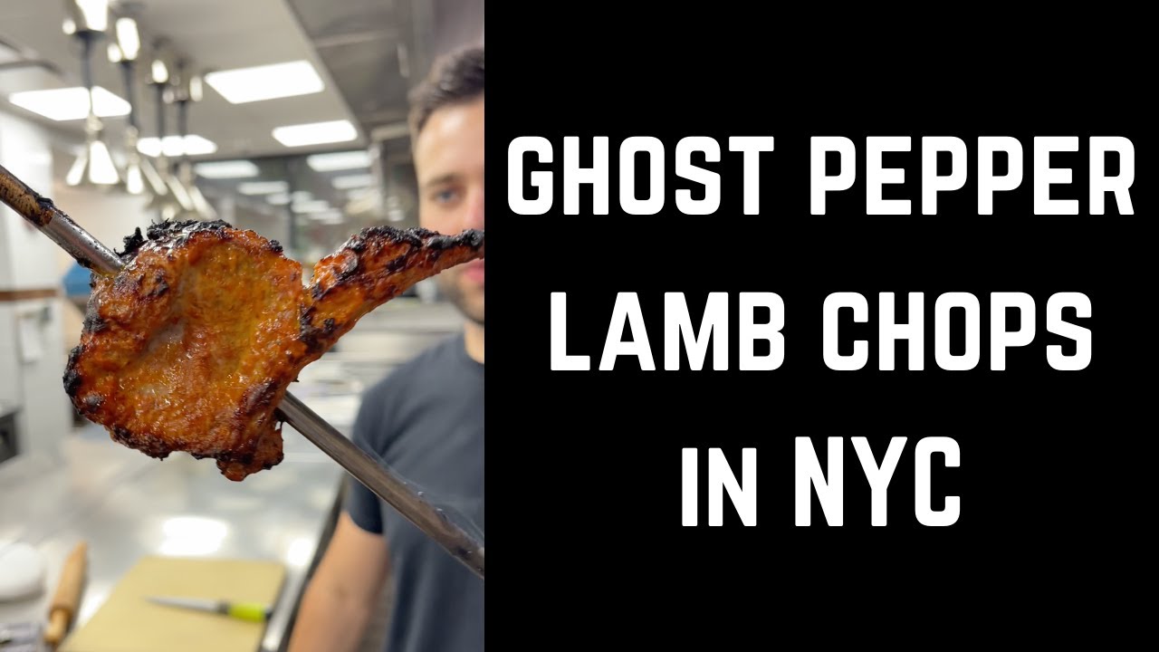 Ghost pepper lamb chops at Michelin star restaurant