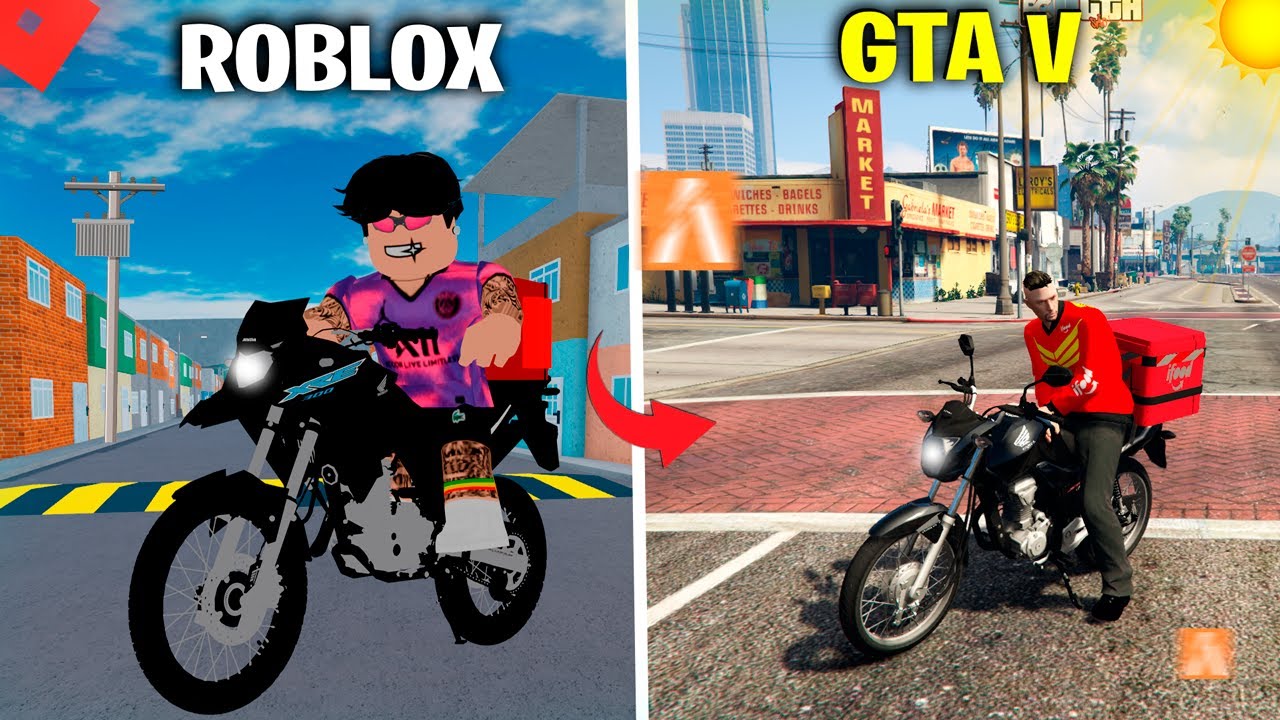 ROBLOX vs GTA V 🔥 Rodograu SP Roblox roleplay