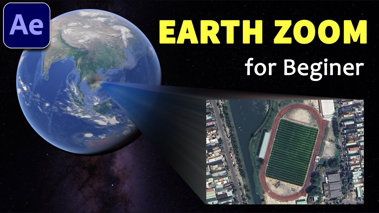After Effects for beginners: Easy Earth zoom tutorial (Google Earth) - 357