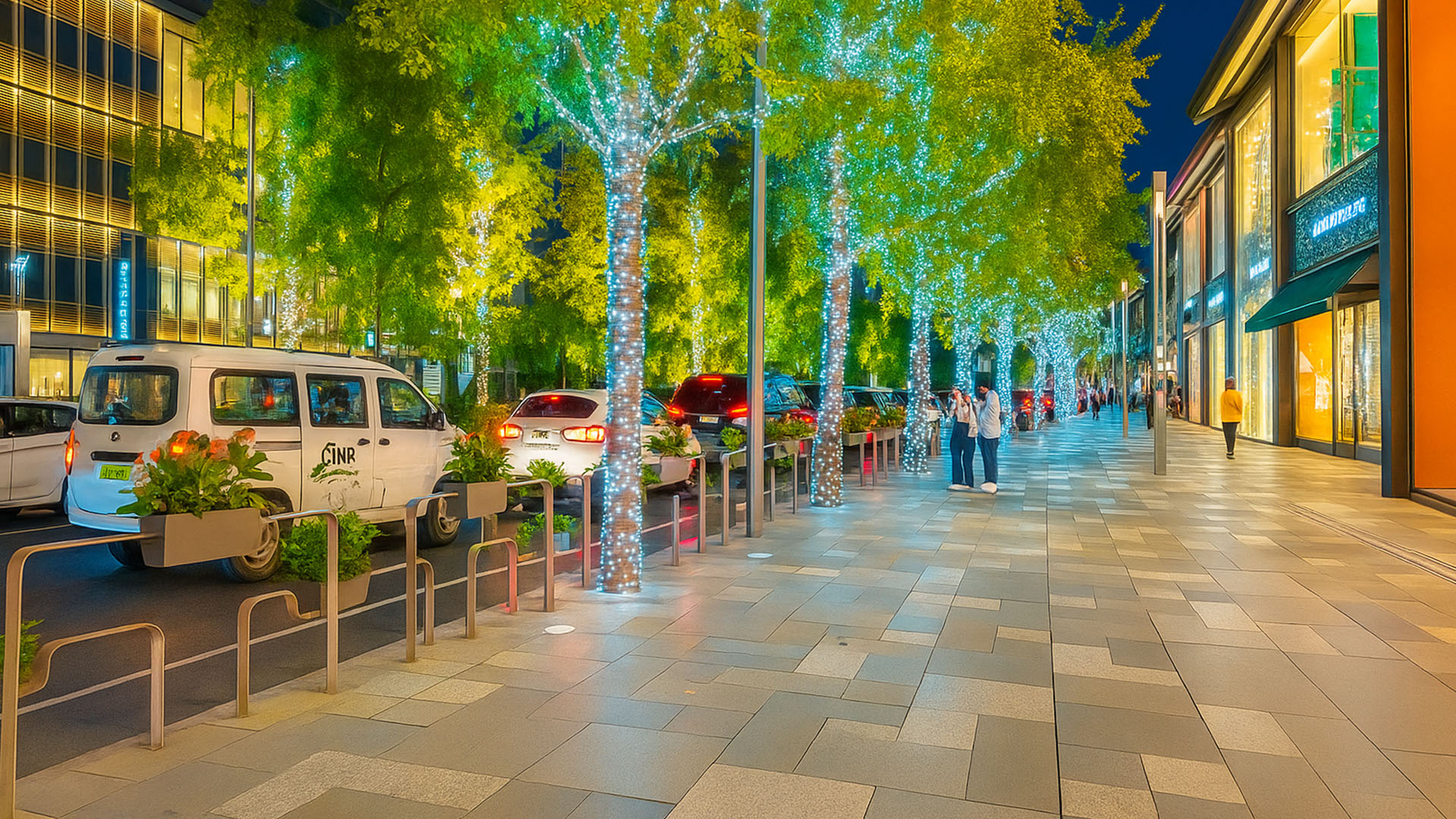 Paseo nocturno por la calle más exclusiva de Chengdu