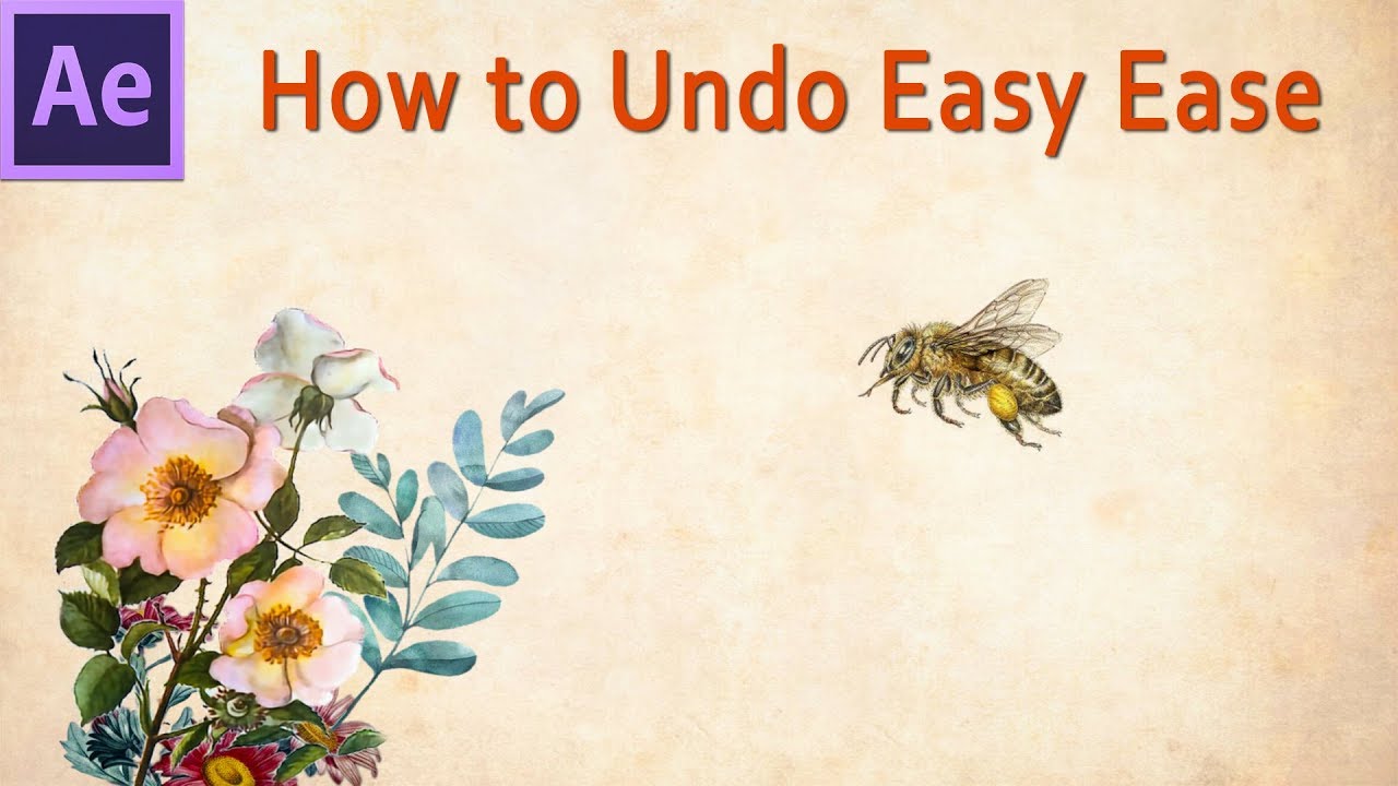 After Effects quick tip - How to undo Easy Ease - 100