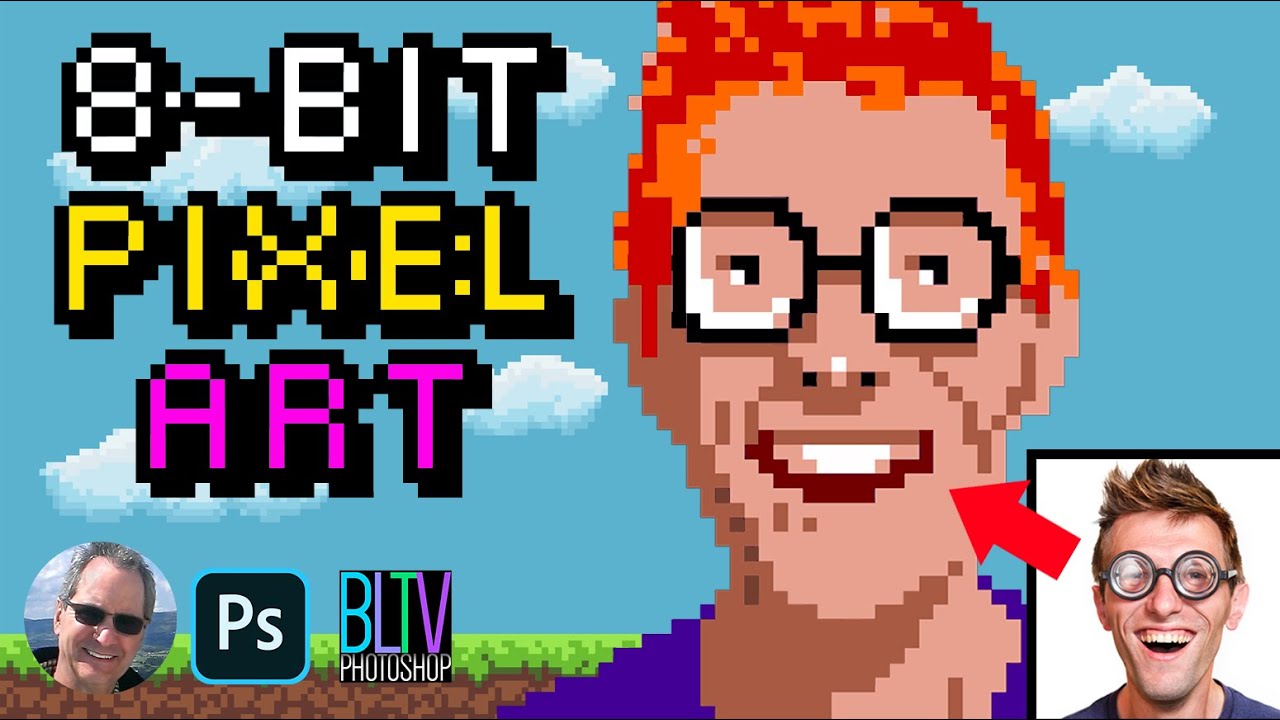 Photoshop: Best way to create classic, 8-bit pixel art!