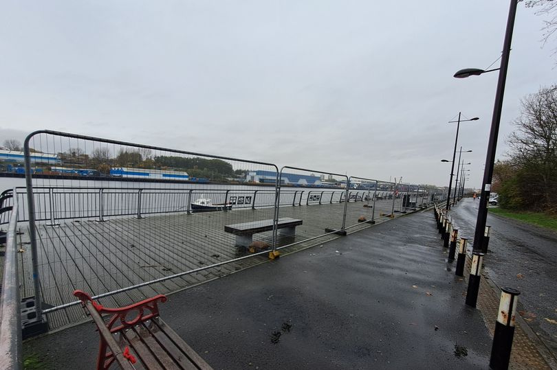 Hebburn riverside jetty closed due to structural concerns with people ...