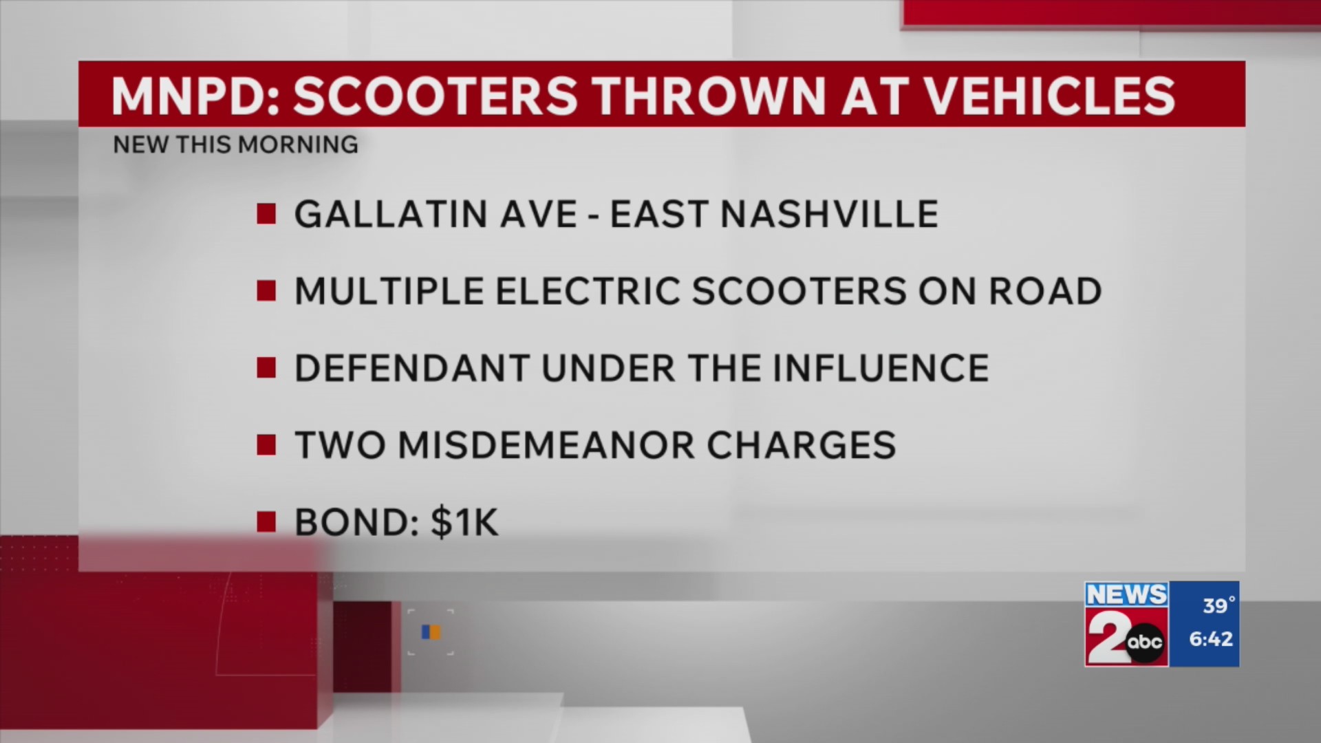 Woman charged with throwing scooters at vehicles
