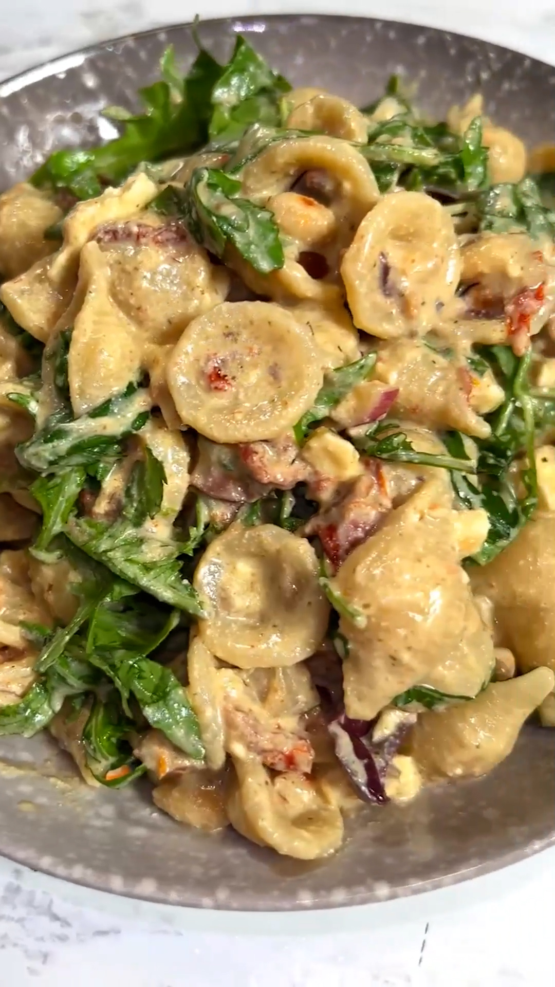 How to Make Vegan Pasta Salad with Pesto Yogurt Sauce