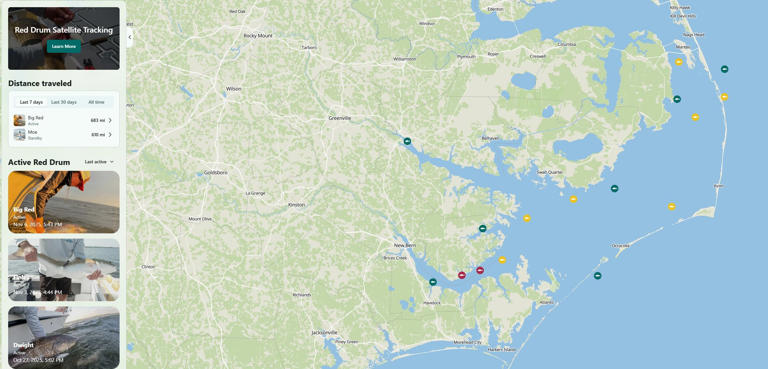 New red drum state coastal tracking system debuts