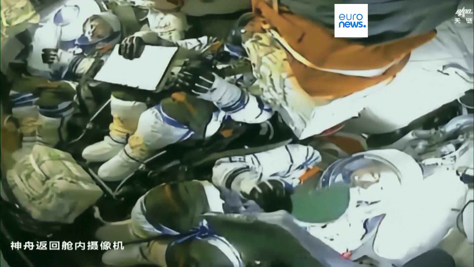 Chinese astronauts return to Earth after delay blamed on space debris ...