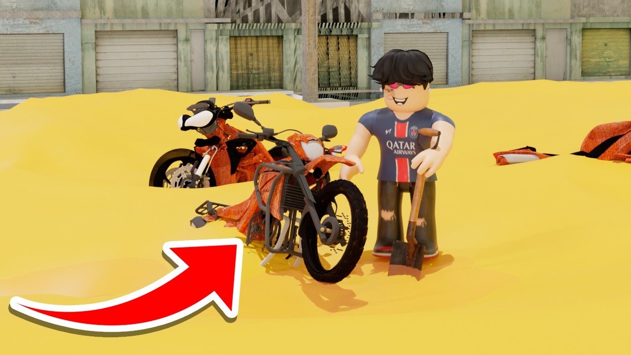 DESENTERRANDO super MOTOS de ENFERRUJADAS no ROBLOX RP !!!😱