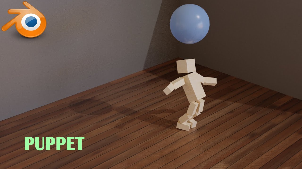 Learn Blender with me 6 - How to make puppet - 159