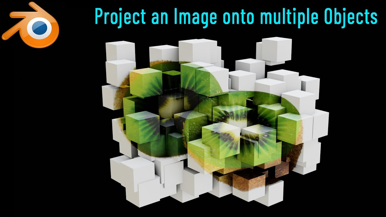 How to project an image onto multiple objects in Blender - 234