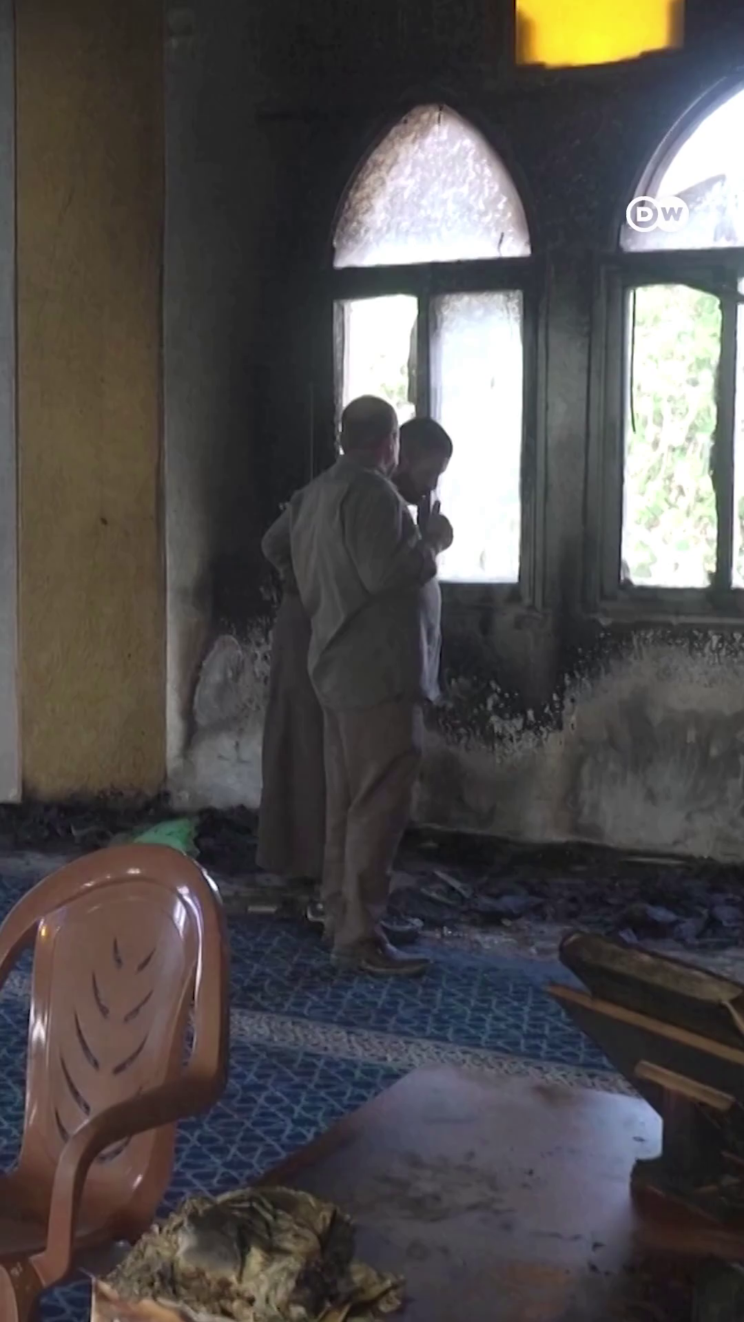 Mosque torch in Palestinian village