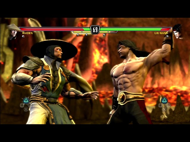 MK vs DC battles - Raiden vs Liu Kang