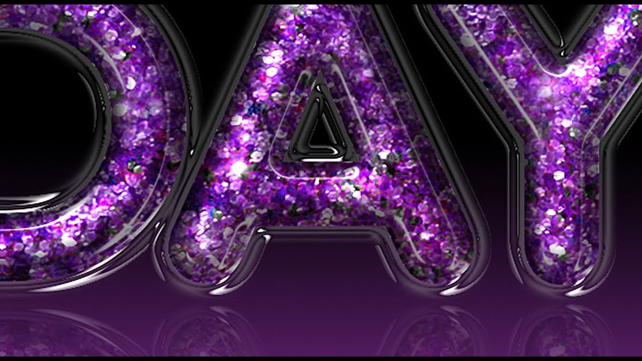 Photoshop: How to make text into fun, glitter-filled, glass