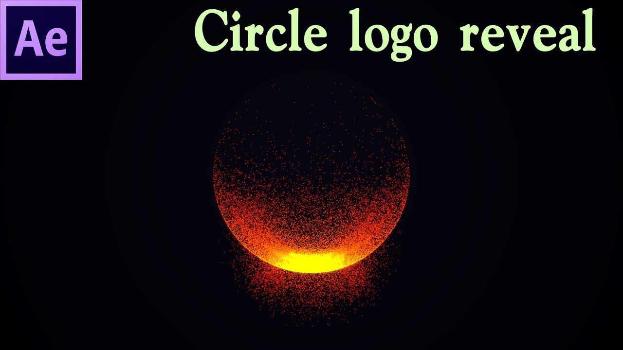 After Effects tutorial - Create circle logo reveal with Trapcode Particular - 106