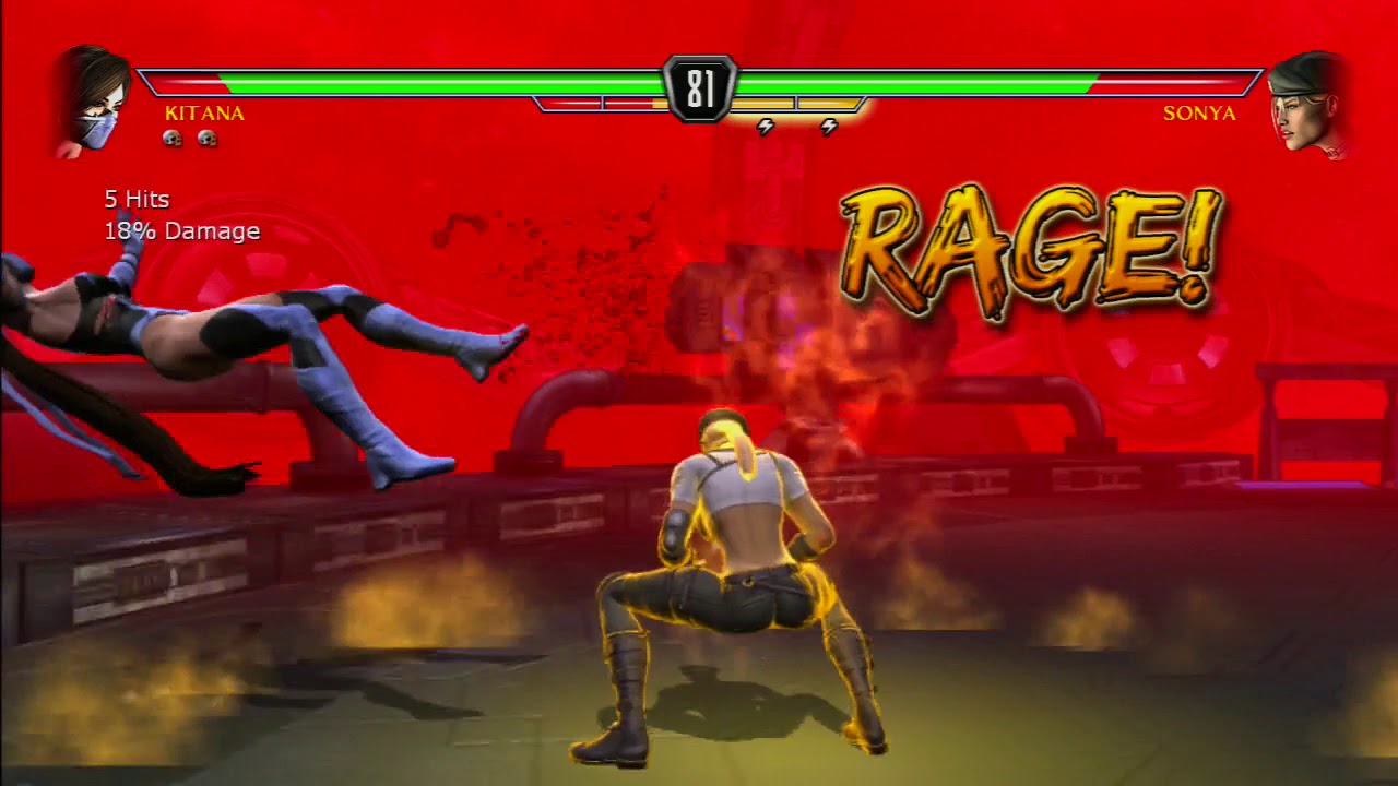 MK vs DC battles Kitana vs Sonya