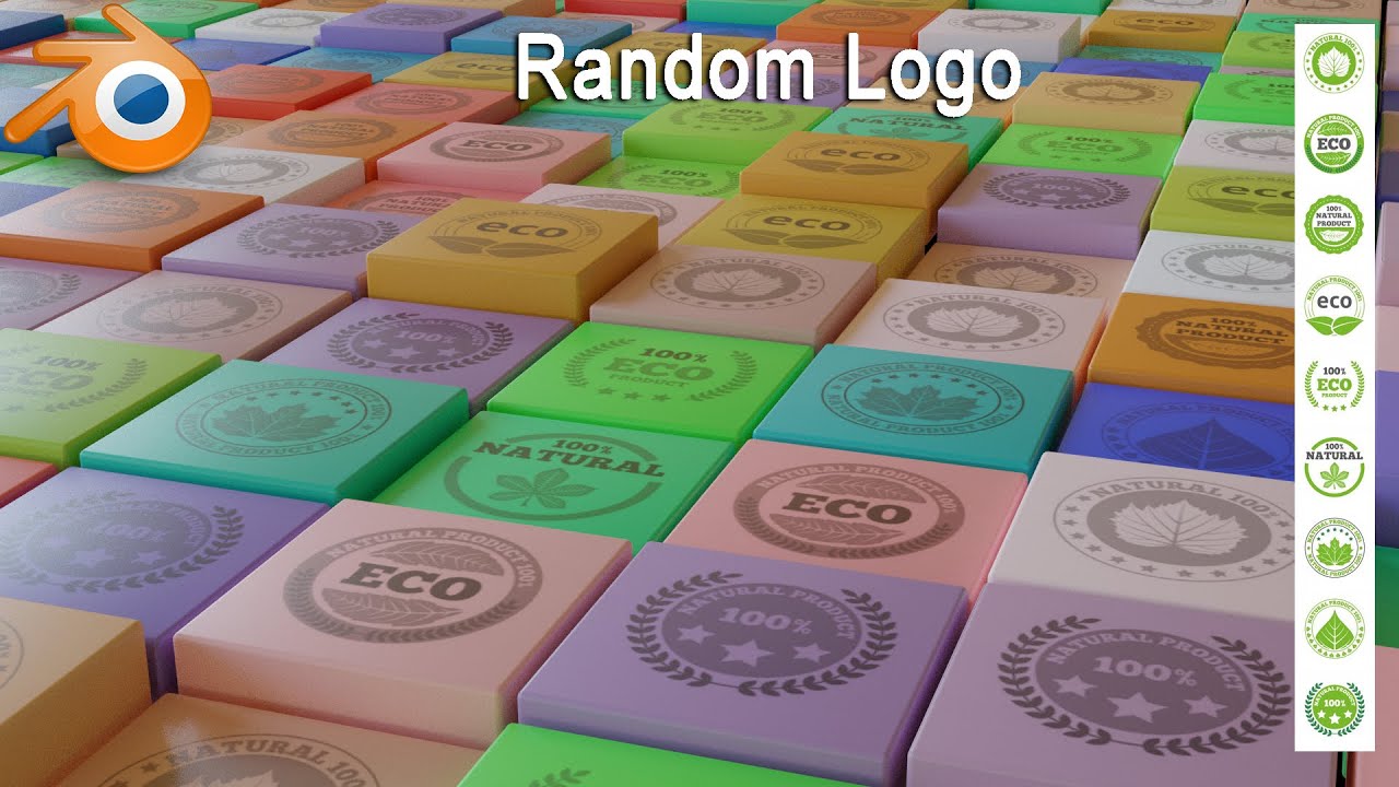 Quick Blender tip randomly put logos on objects in Blender #oe237