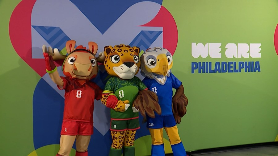 FIFA World Cup 26 mascots make first-ever visit to Philadelphia