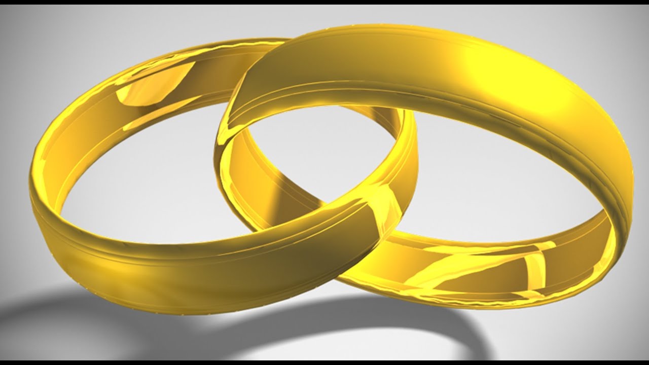 Photoshop tutorial: How to make 3D, interlocking gold rings