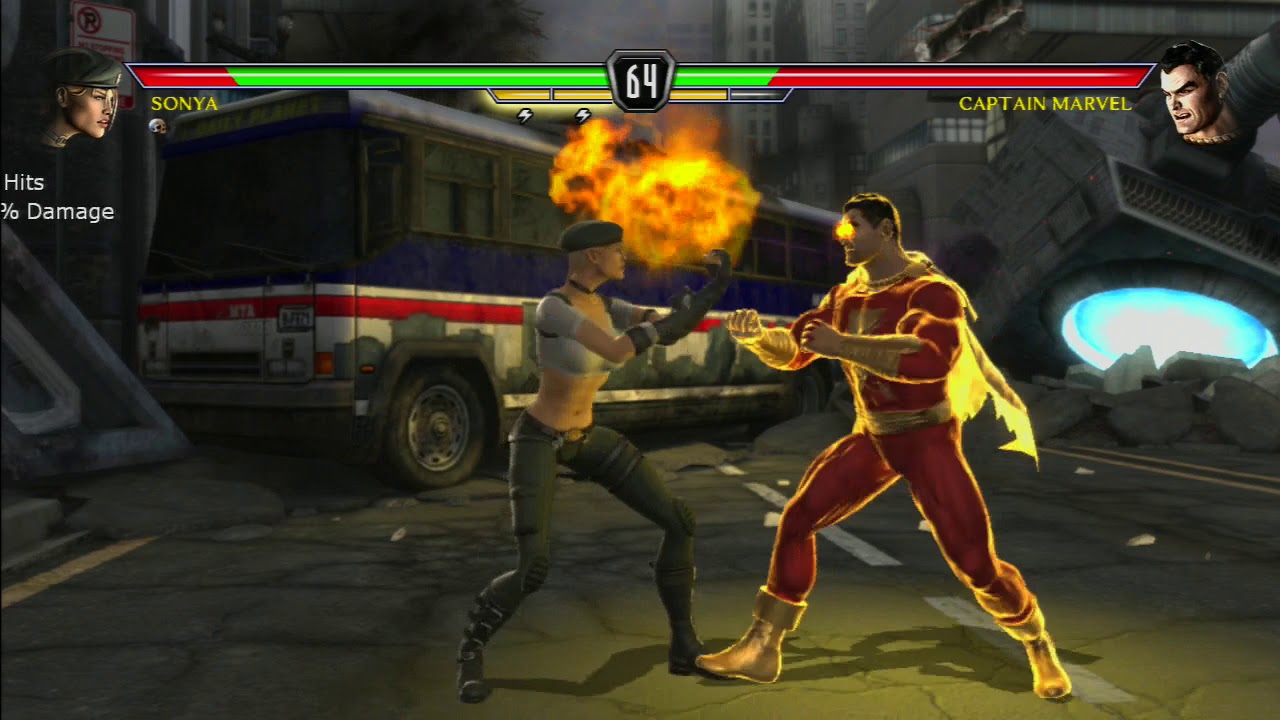 MK VS DC Battles Sonya VS Captain Marvel